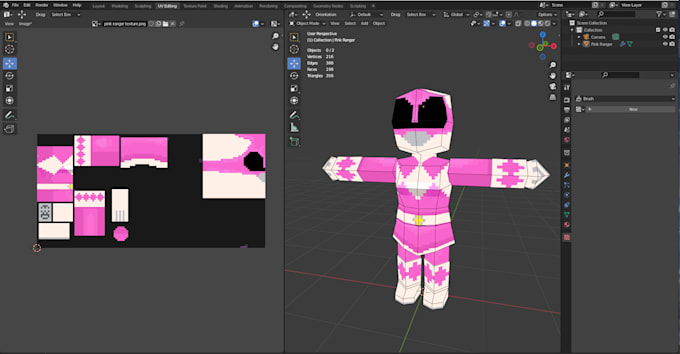 Model low poly pixel art characters in blender by Jaysthing | Fiverr
