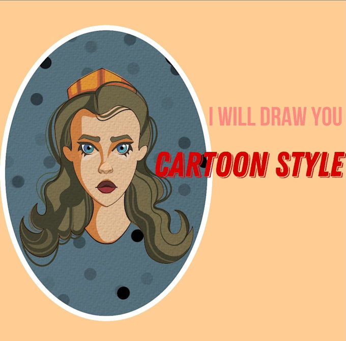 Draw portrait in my cartoon style by Ana_arty_ | Fiverr
