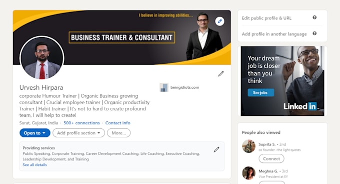 Create and optimize your professional dashboard linkedin by ...
