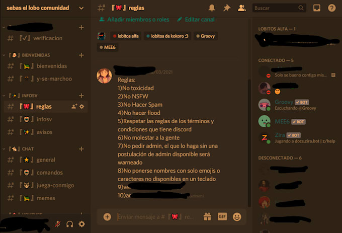 Do discord servers in english and spanish by Valen9660 | Fiverr