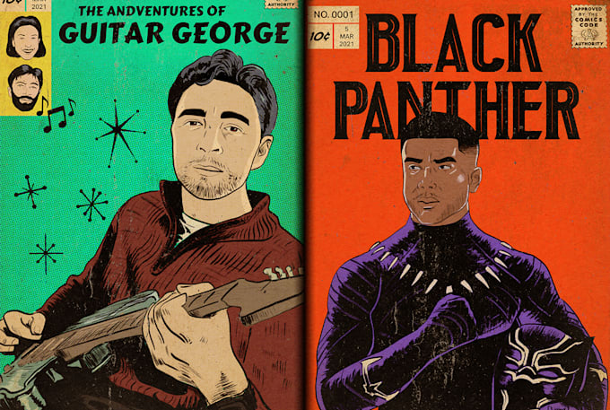 Draw vintage retro comic illustrations and covers by Chrisyourartguy ...