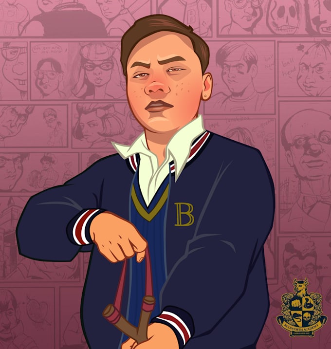 Draw bully game art from your photos by Luckproject | Fiverr