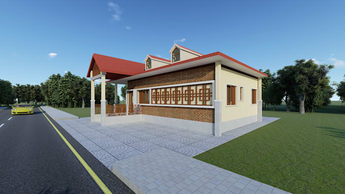 Draft plans make 3d views design layouts by Shalmalitakle | Fiverr