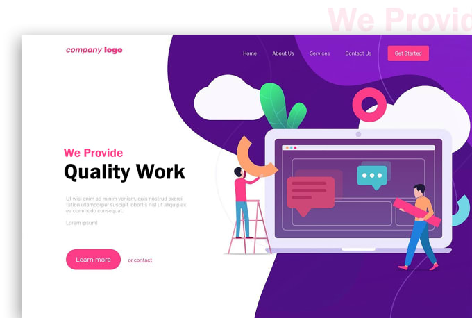 Create a responsive website using html, css and bootstrap by ...