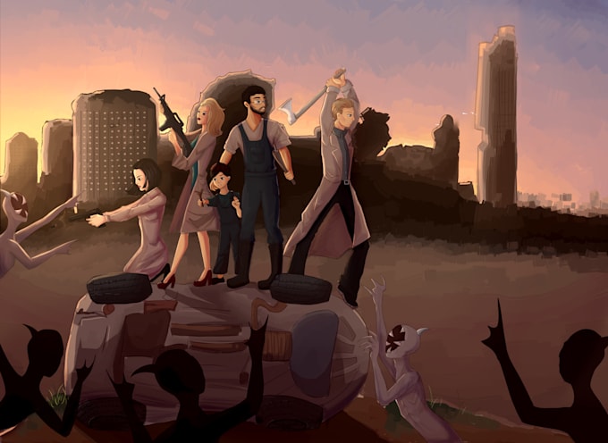 Draw a digital art, comics, 2d portrait, logotype by Katedon521 | Fiverr