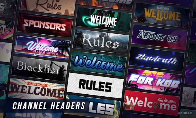 Design headers for your discord server by Seb0231 | Fiverr