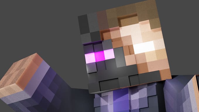 Make a 3d render of you minecraft skin by Ditnitti | Fiverr