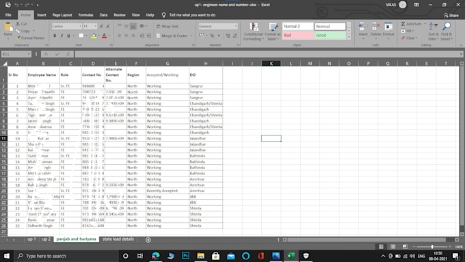 Excel data entry work, typing work by Vkstyle | Fiverr