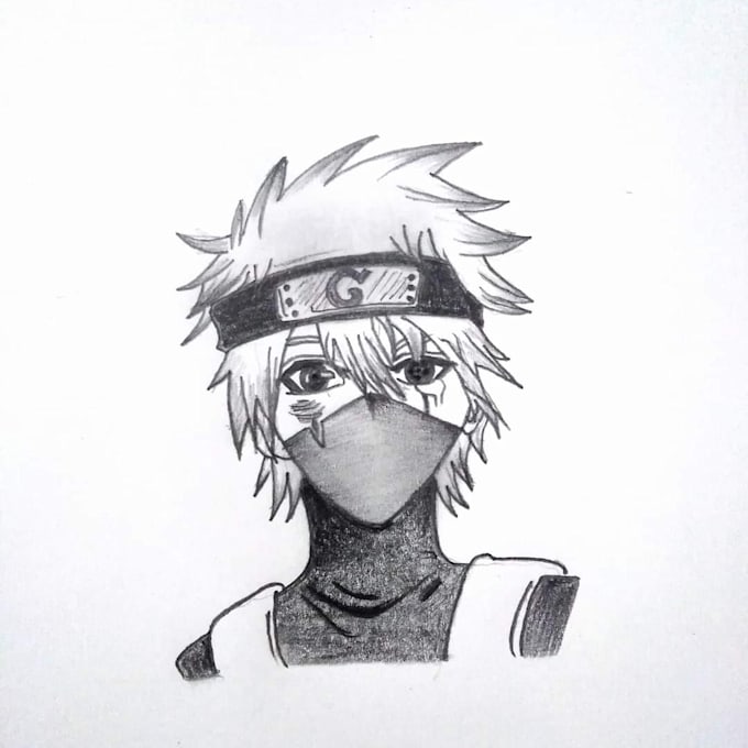Make hand drawn anime character for you by Saqlainmansha | Fiverr