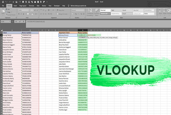 Do vlookup, sumifs, pivot table, chart and summary of excel by Salaheddinezrai | Fiverr