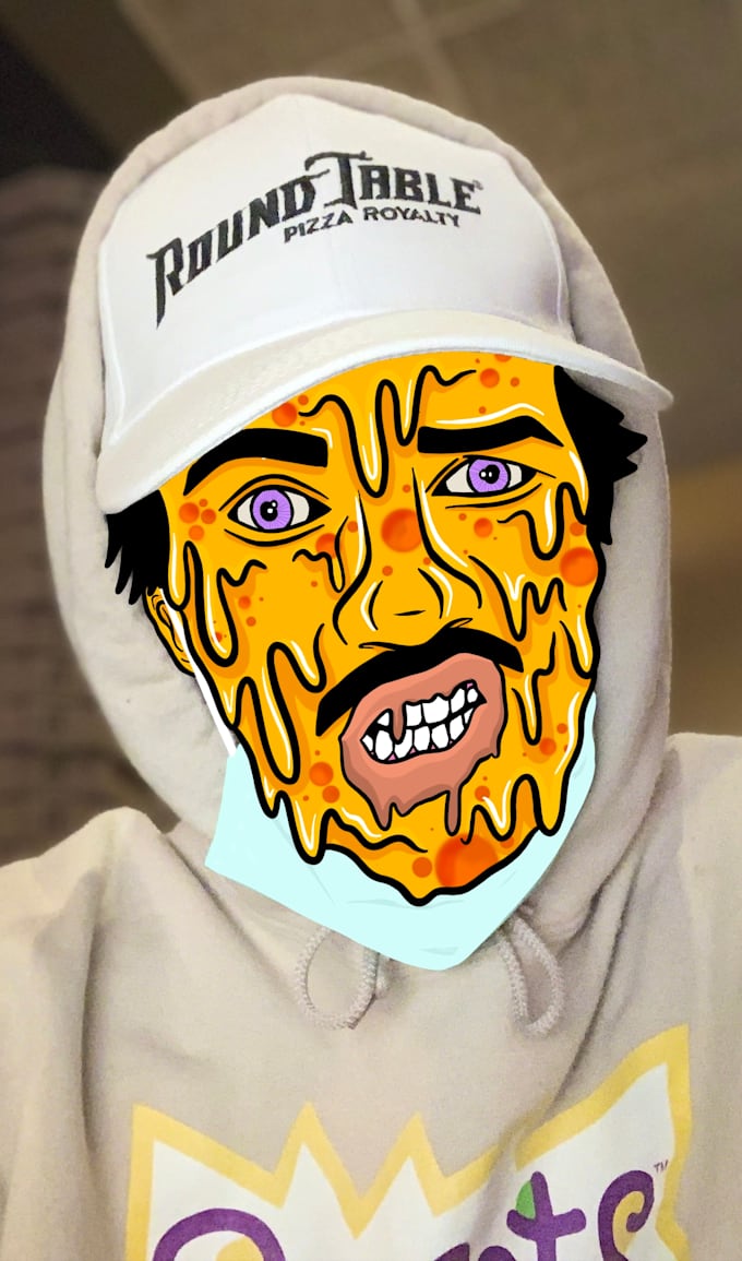 Draw you with a drippy face or drippy features by Kotadota | Fiverr