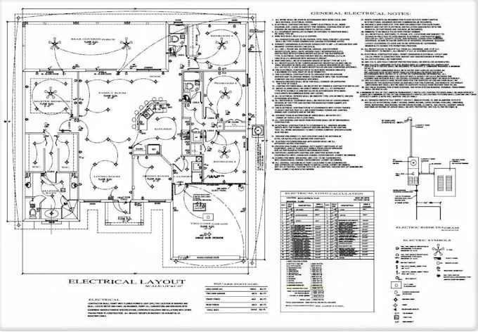 Do architecture electrical plan and mep drawings by Alex_cad_design ...
