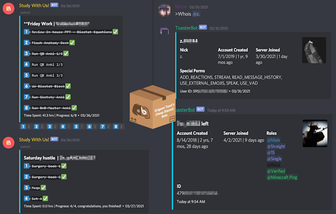 Program a premium discord bot with full support by Origamitoast | Fiverr