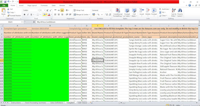 Do amazon and walmart product listings via flat file bulk upload by Sidrasabir56 | Fiverr