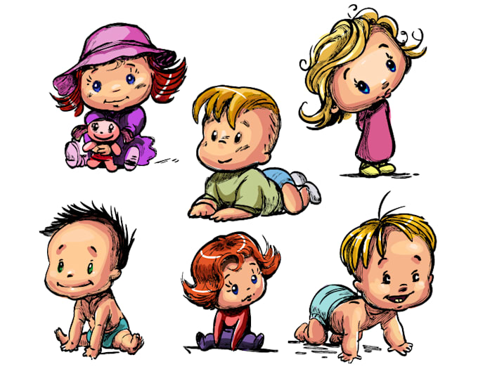 Draw a cute chibi from your baby picture by Mr_ass | Fiverr
