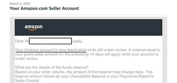 Write ebay and amazon appeal, poa for your suspended account by ...