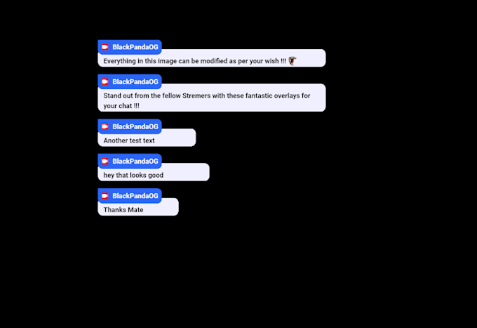 Make any type of css custom chat overlay for your stream by Blackpandaxo | Fiverr