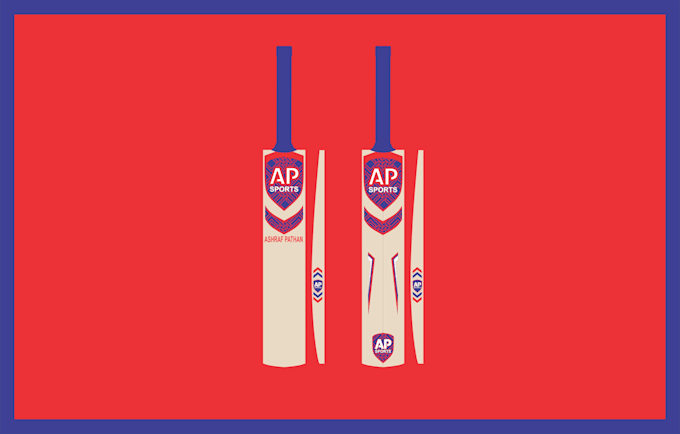 Design your custom cricket bat stickers by Umerchanan | Fiverr