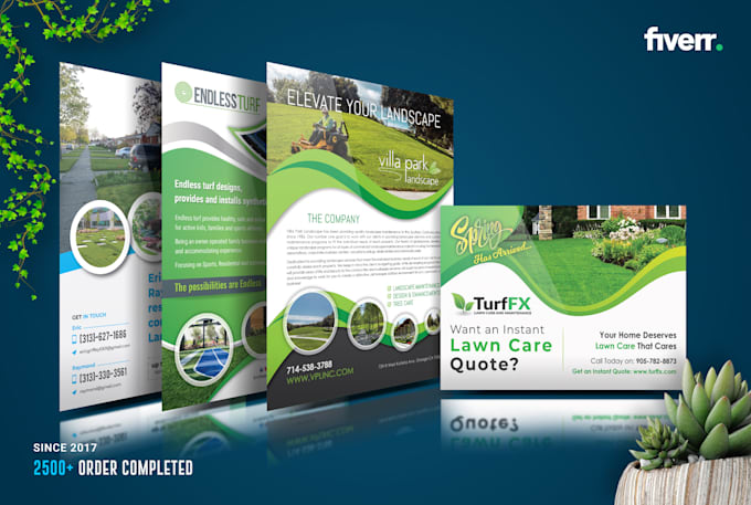 Design awesome lawn care or landscape postcard, flyer, eddm by Ck ...