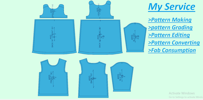 Clothing pattern making and sewing pattern maker by Kabircad | Fiverr