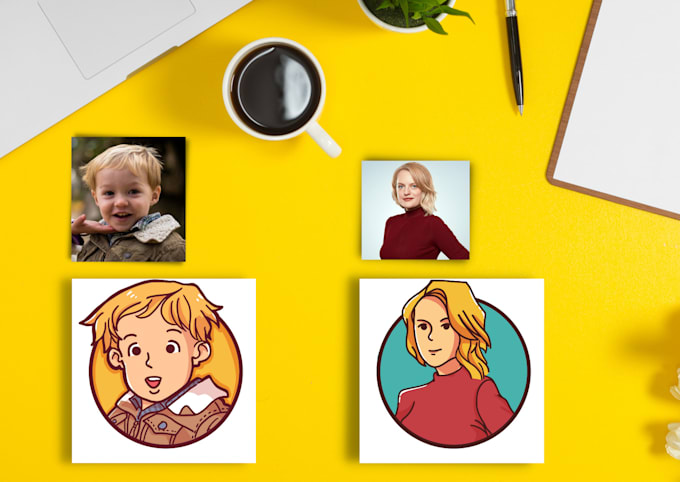 Draw yourself into cartoon character in 24 hours or less by Awiyat ...