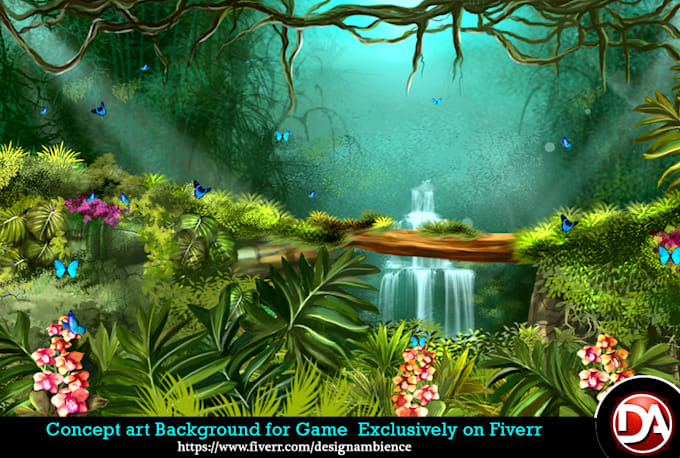 Design 2d game concept art background and environment with 7 yrs ...