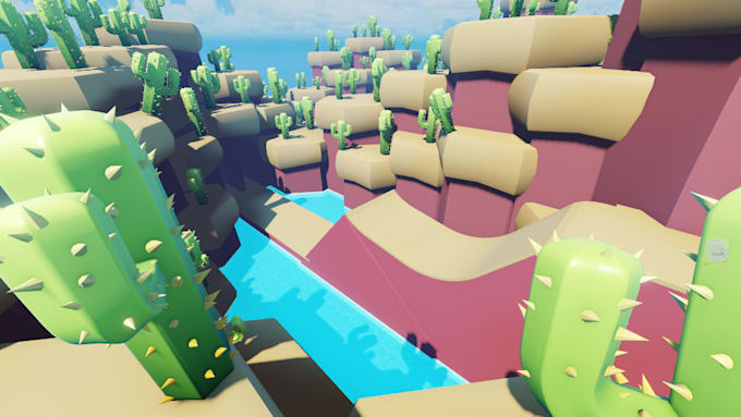 Make a roblox studio low poly map by Mboyss | Fiverr