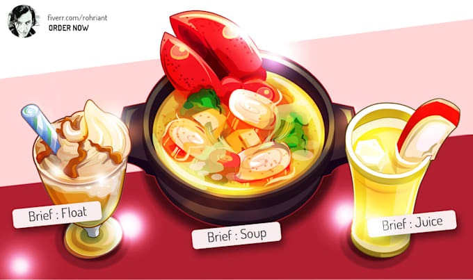 how to draw anime food