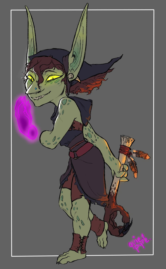 Draw full body character art by Misstabbybasco | Fiverr