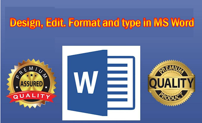 Do typing, document formatting in microsoft word by Ihsan27042021 | Fiverr