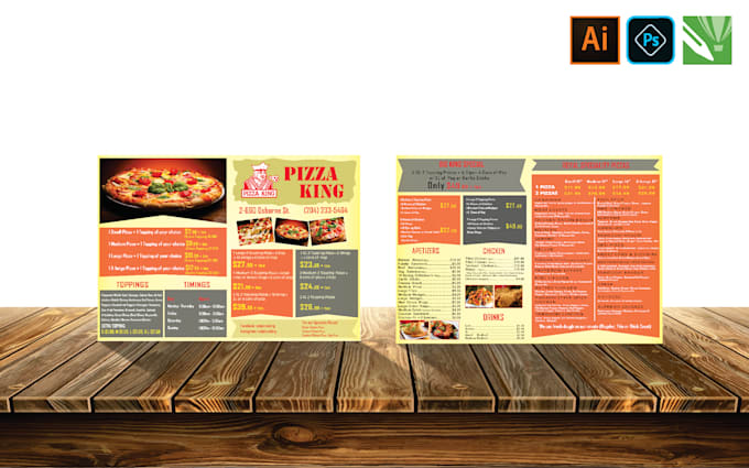 Design restaurants menu in best prize by Shahid_farooq | Fiverr
