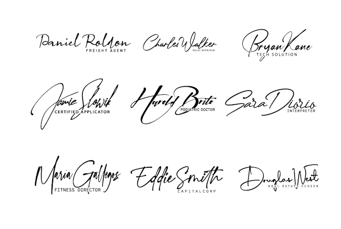 Design handwritten, signature, cursive, handwriting, scripted logo by ...