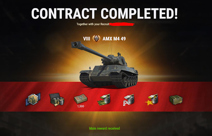 Complete the referral program in world of tanks, for a free tier 8 by ...