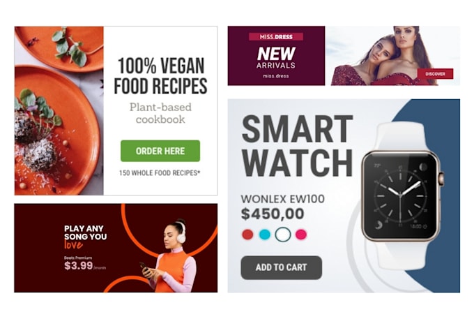 Design modern and professional html animated banner ads by Creative ...