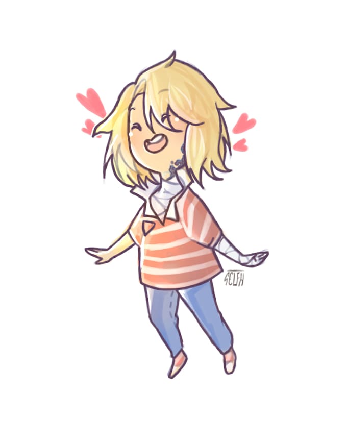 Draw your character into a chibi by Selphy_e | Fiverr
