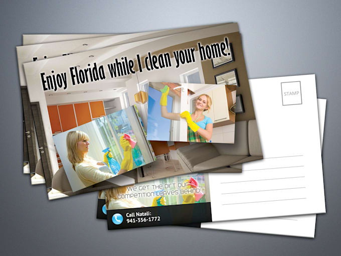 Create a double sided post card by Noble_disigner | Fiverr