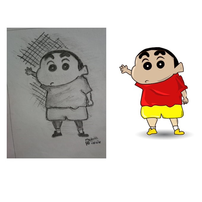 Convert your hand drawn drawing to vector image by Hrushikesh2002 | Fiverr