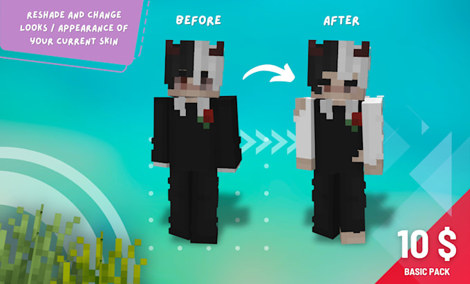 Make a high quality minecraft custom skin in 24h by Design_inside | Fiverr