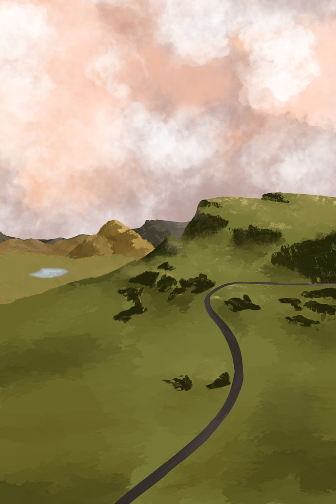 Create concept art of landscape scenery by Meredithwoods | Fiverr