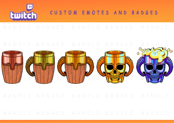 Create Custom Twitch Sub Badges In 24 Hours By Manolomonaco Fiverr
