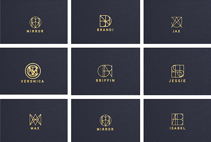 Create a modern minimalist and luxury name logo design by Mellon ...