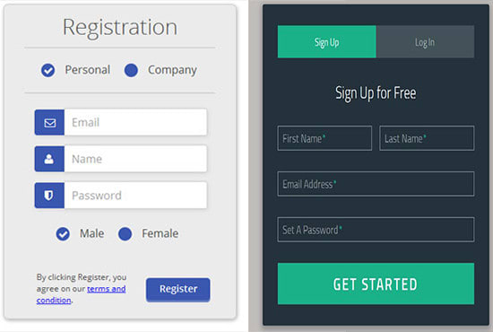Create responsive html pop up signup form or subscribe form by ...