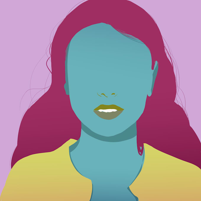 Draw faceless digital art portrait by Daniela_mn99 | Fiverr