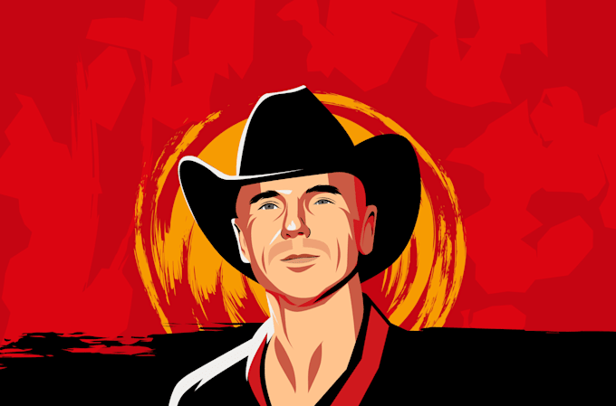 Draw your photo into vector portrait red dead redemption 2 by Icun26 ...