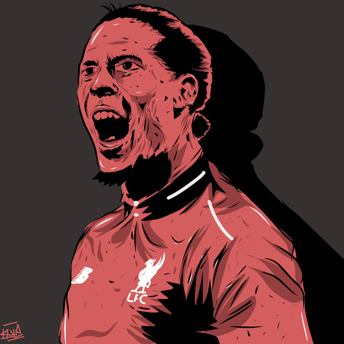 Create football player vector with unique sketch style by Januarakbar ...