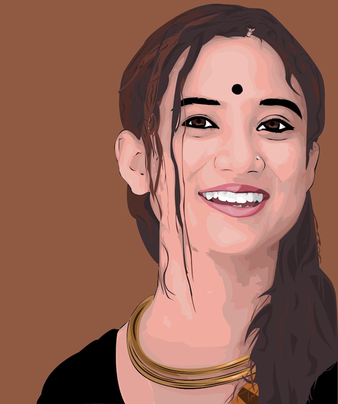 Create a beautiful vector portrait using photoshop by Rajdeepgupta369 ...