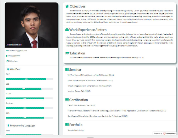 Create responsive website using html css and bootstrap by Russelsauli ...