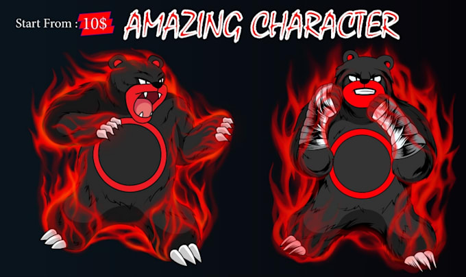 Make amazing custom cartoon character design by Gesangajis | Fiverr