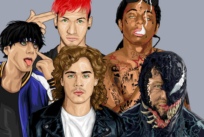 Draw a semi realistic vector art from your photo by Bustaman93 | Fiverr