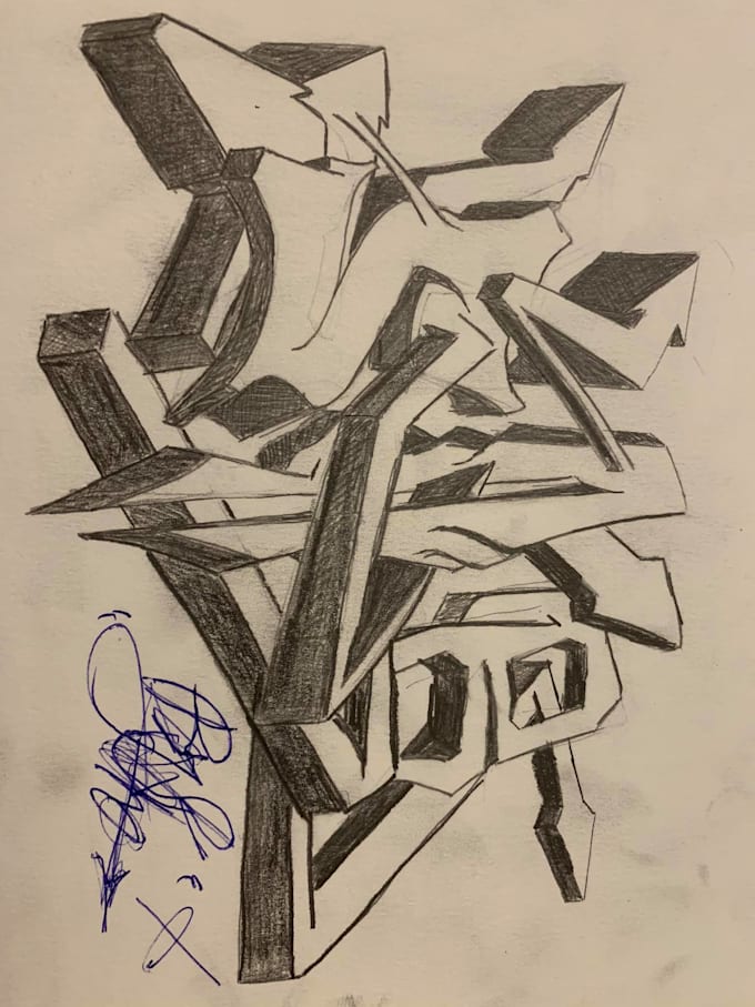 Hand draw graffiti with my signature style by Graffitisano | Fiverr